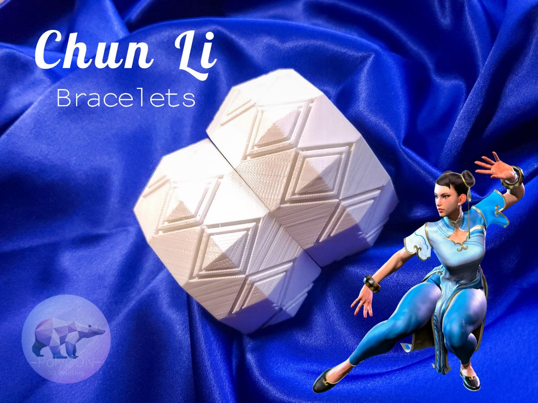 Chun Li Bracelets Street Fighter 6 Cosplay Raw Kit - Etsy