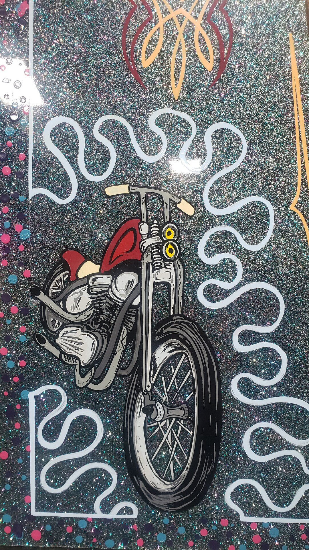 Chopper Love Hand Painted Panel - Etsy