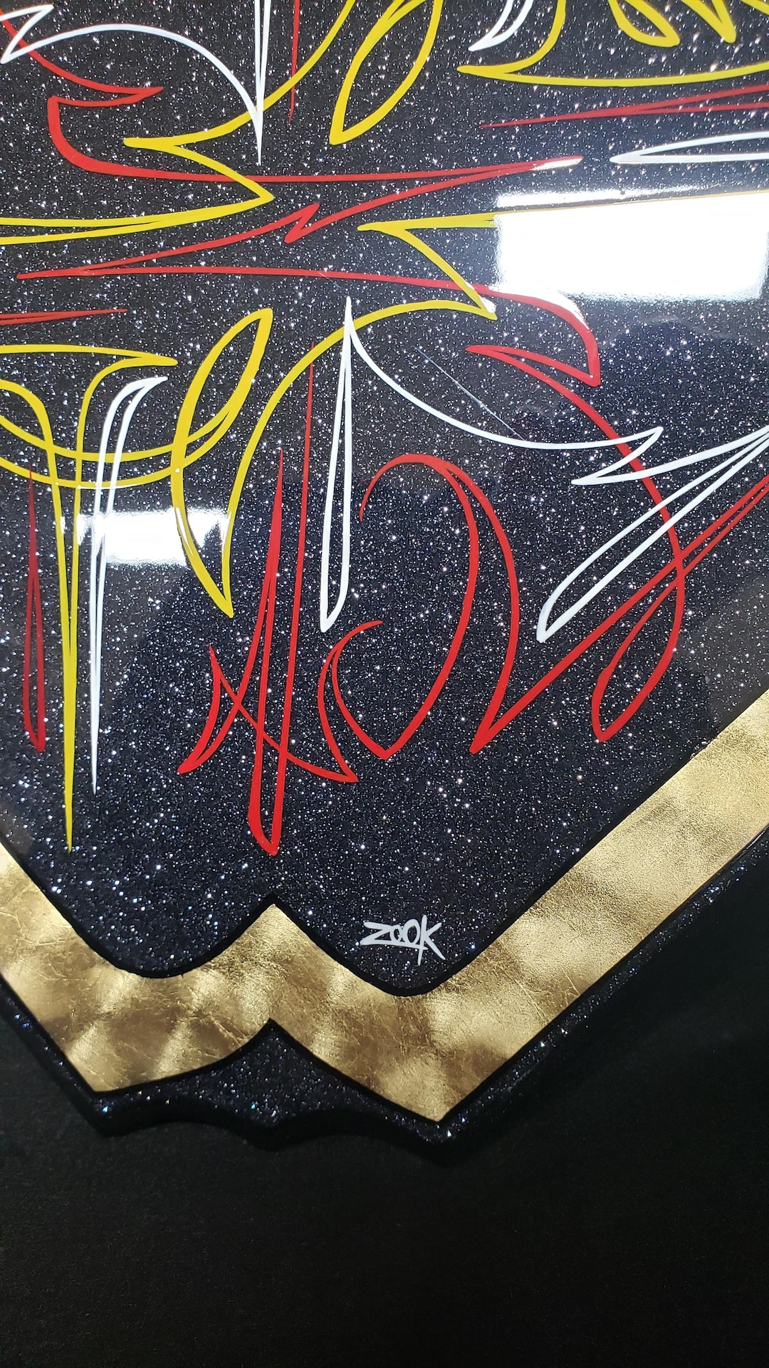 Pinstriping and Gold Leaf Panel Art - Etsy