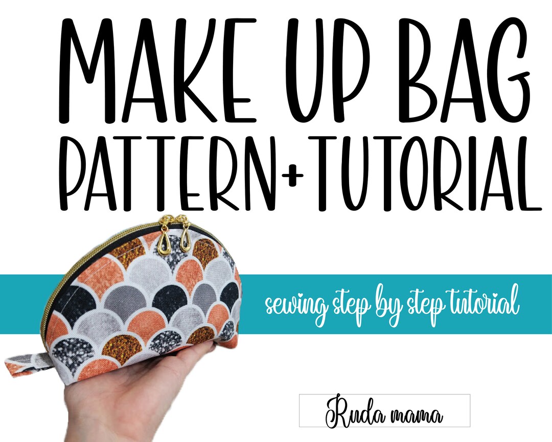 Make up Bag - Sewing Pattern | Tutorial | Step by Step | DIY Make up ...