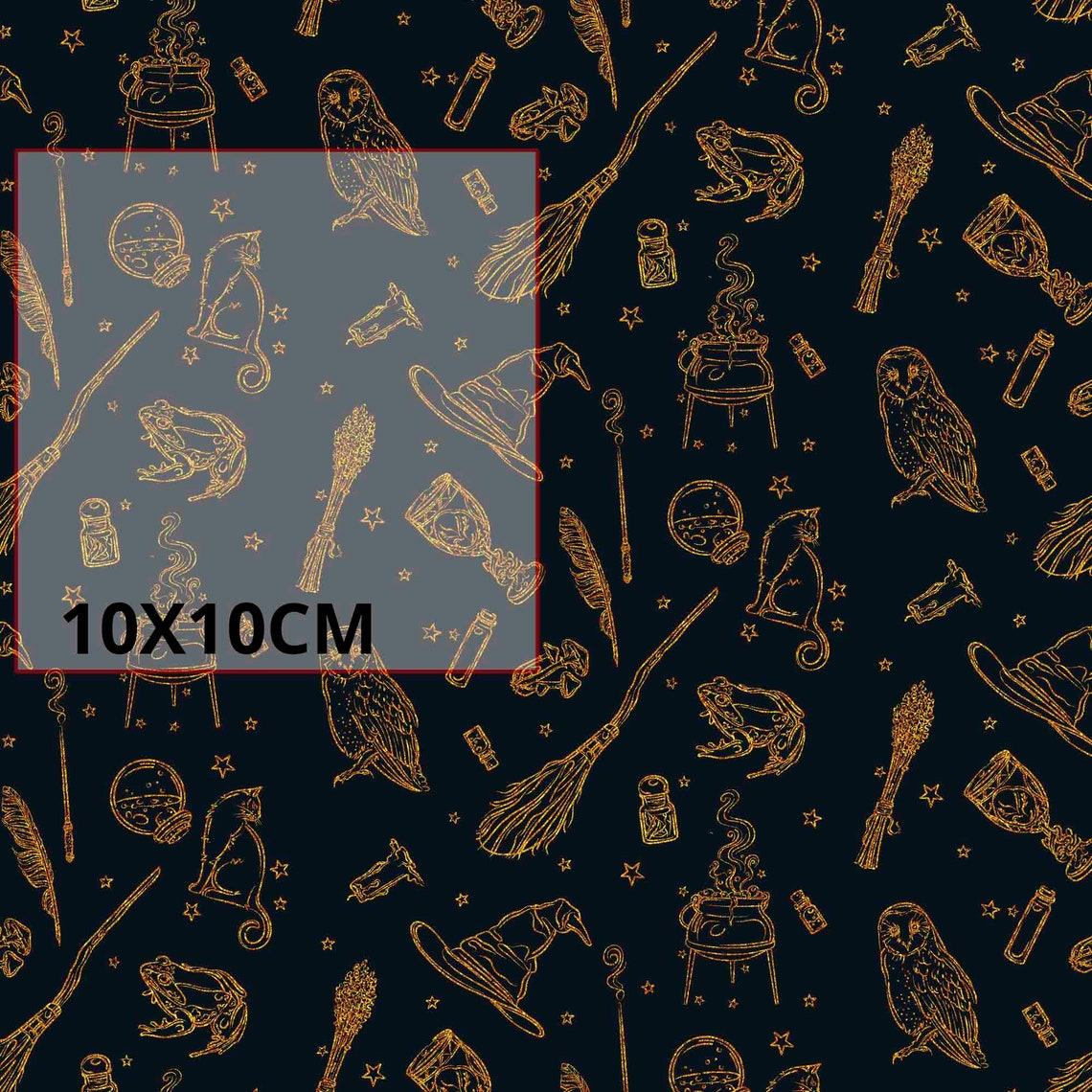 Wizard Fabric Wizard Harry Fabric Cotton Fabric Cotton - Etsy