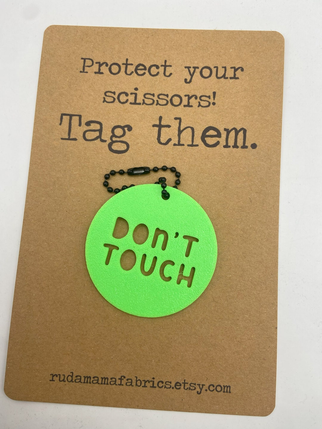 DONT TOUCH, Scissors Tag, Fabric Cutting Fob, Scissors Fob, Cross ...