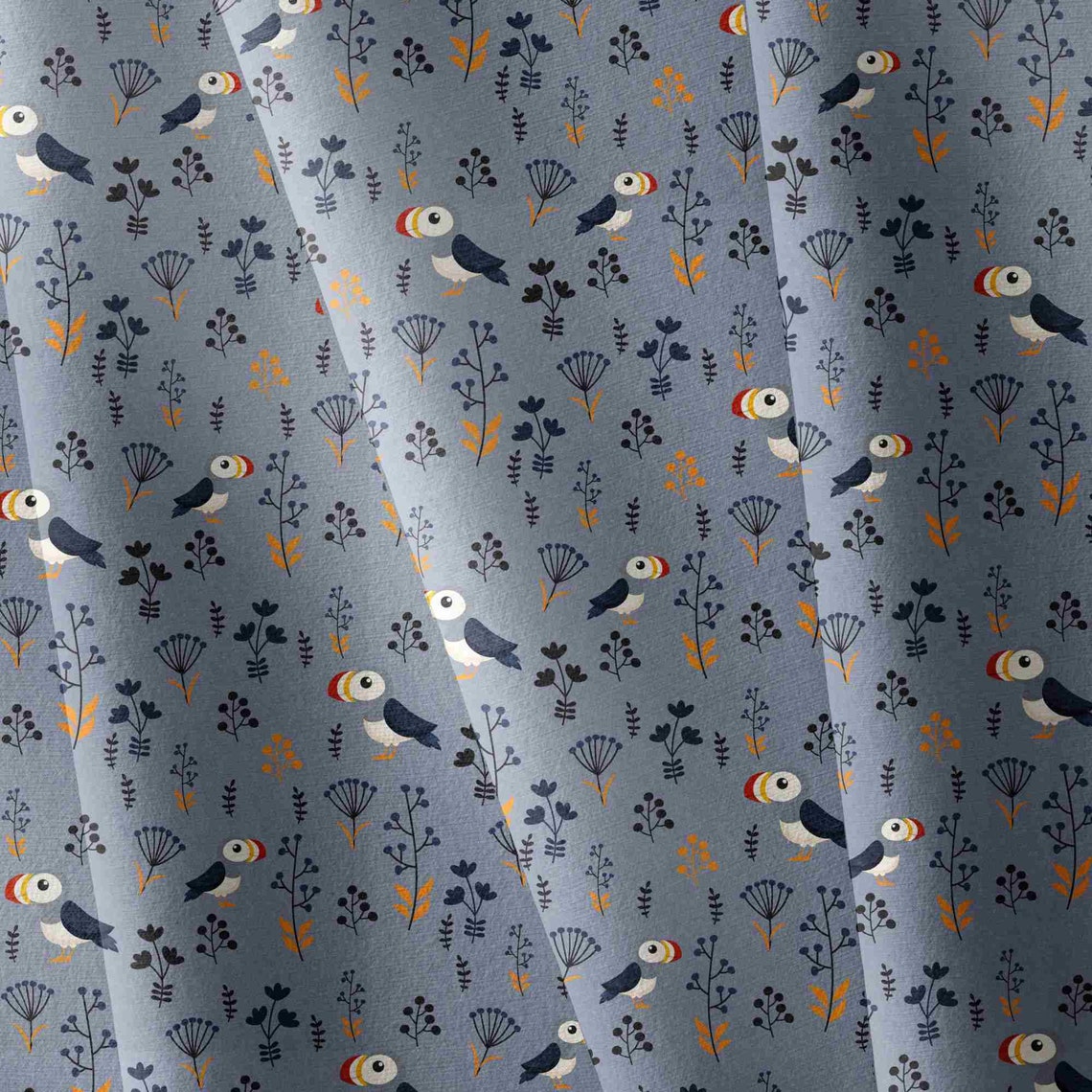Puffin Fabric Soft Shell Fabric Raincoat Fabric Softshell - Etsy UK