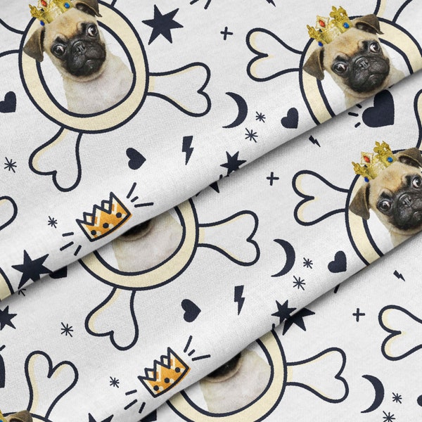 Pug Fabric - Etsy