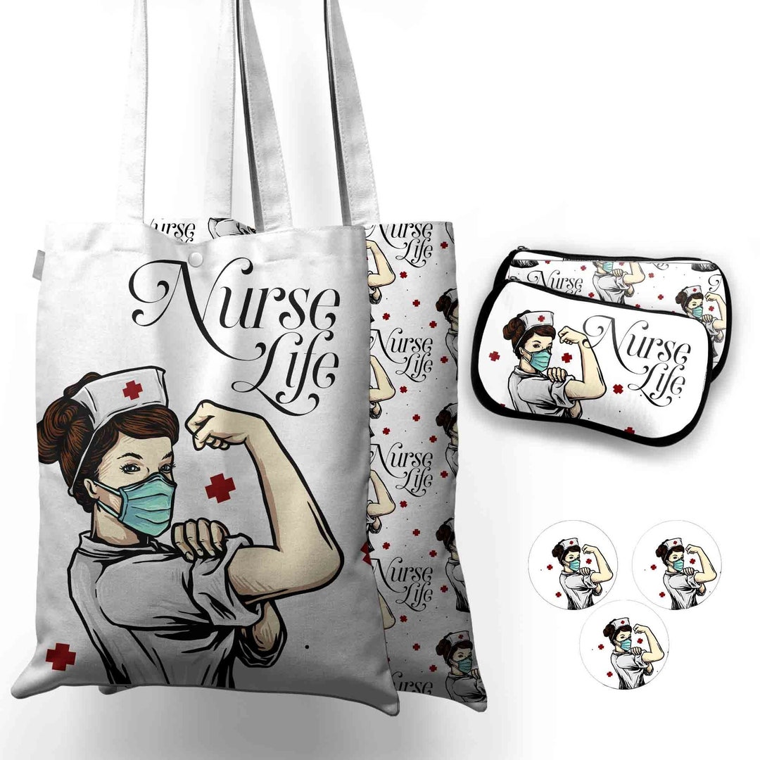Fabric Bag Panels | Nurse Life | Personalized Bag Panels | Fabric ...
