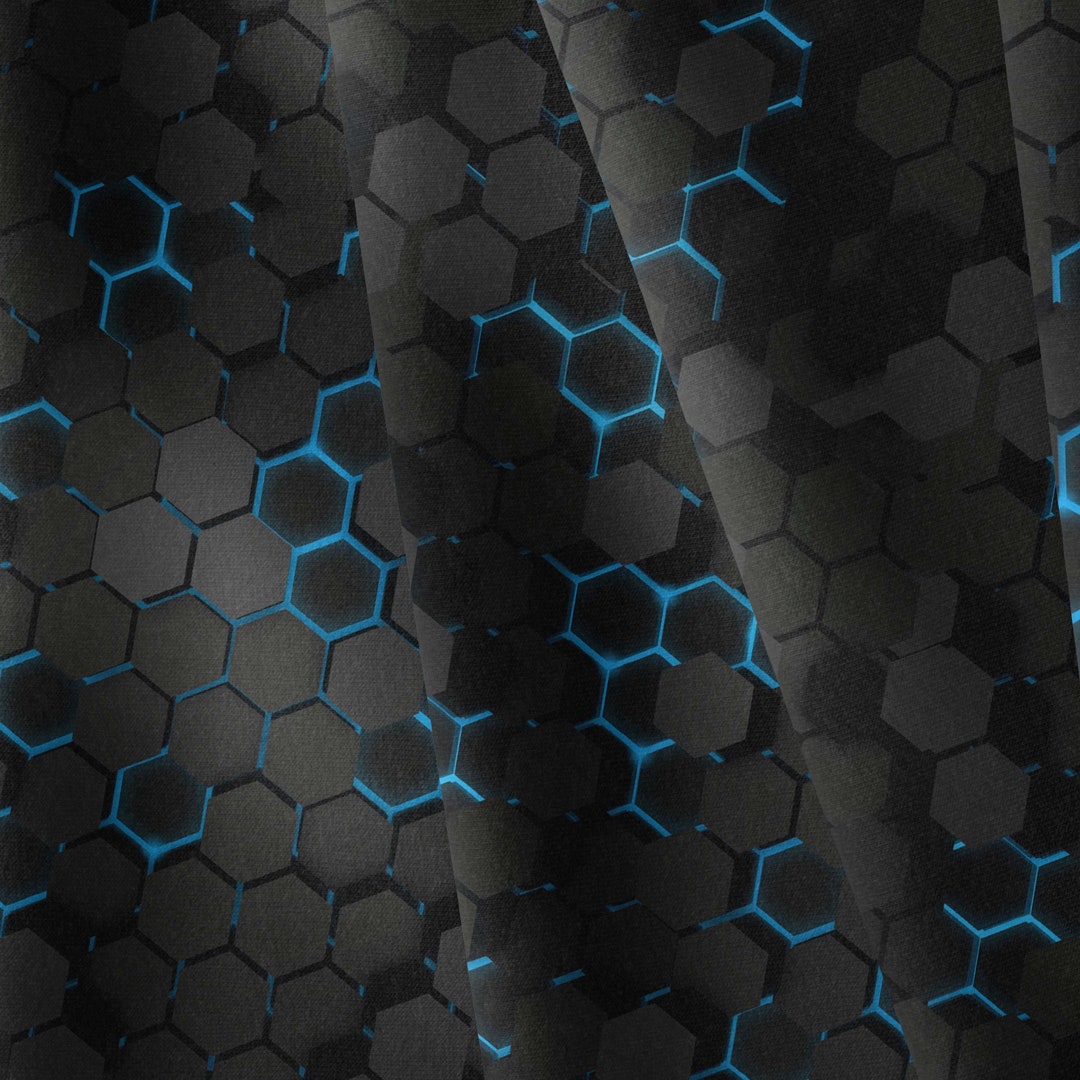 Hexagon Fabric,canvas Fabric, Water Resistant Canvas, Stoff ...