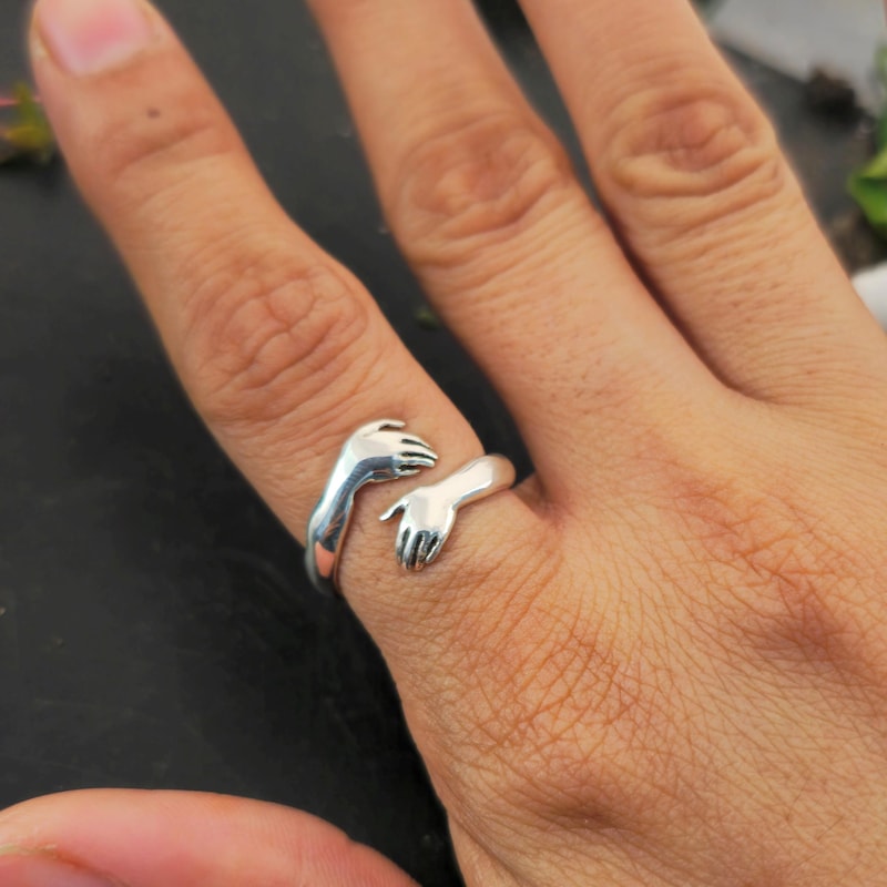 Hug Ring Gold - Etsy