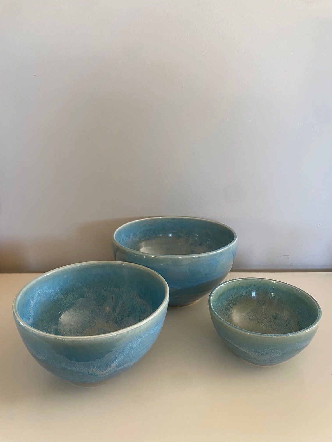 Opal Ceramic Stacking Bowls - Etsy