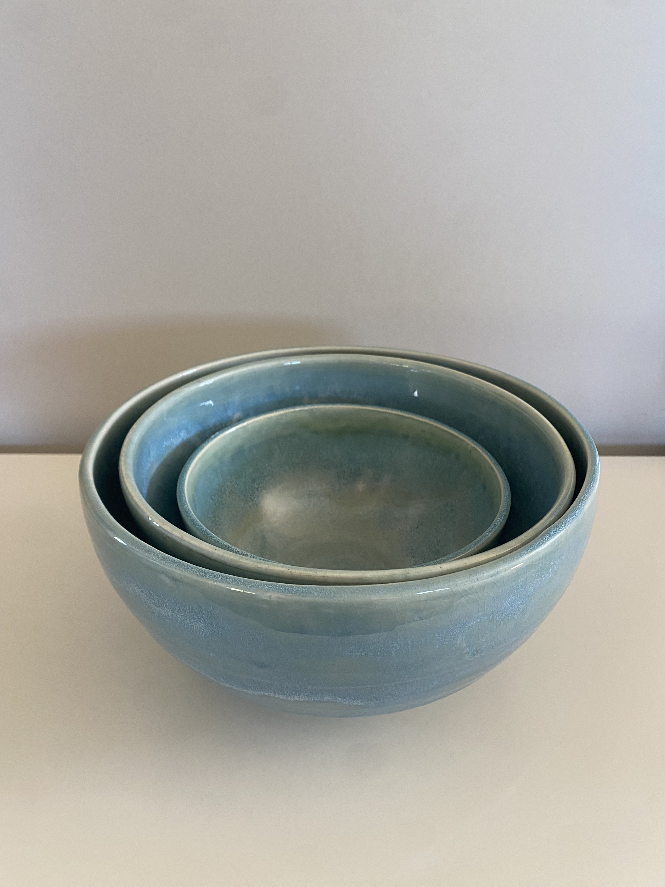 Opal Ceramic Stacking Bowls - Etsy