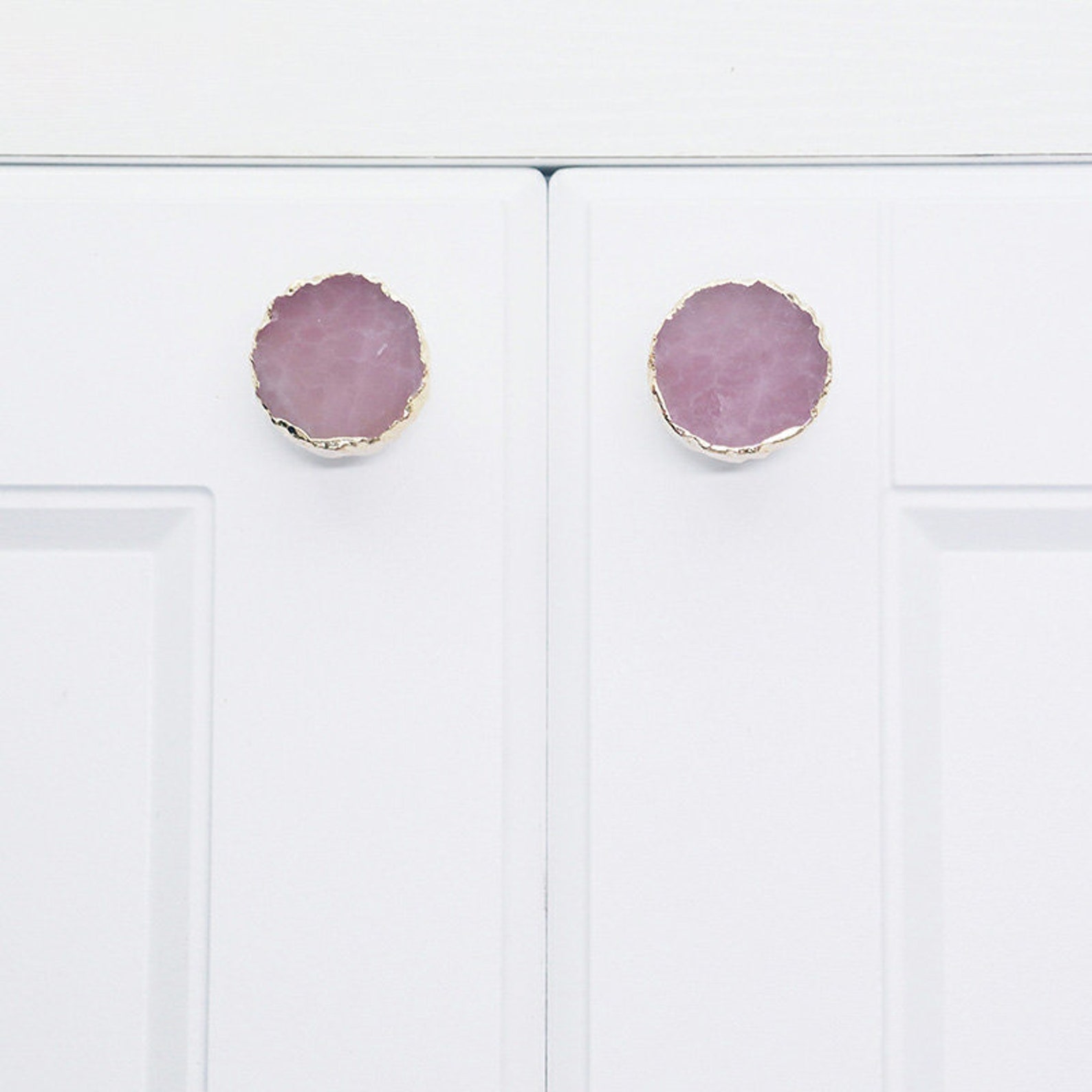 Solid Brass Kitchen Cabinets Knobs Round Knob Drawer Kitchen | Etsy