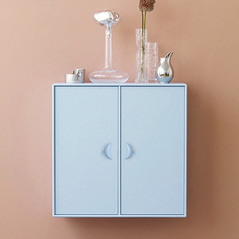 Crescent Moon Ceramic Knobs Childrens Drawer Knobs Kids | Etsy