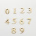Golden Mailbox Number Letters Symbols Alphabet Door House Numbers Self ...