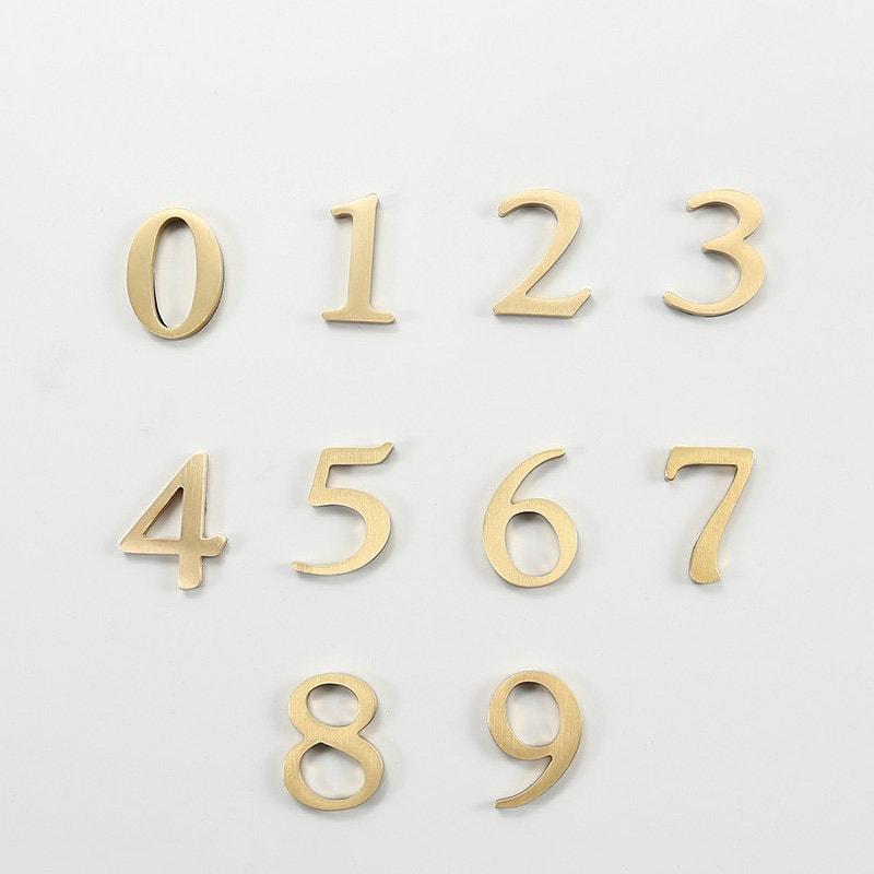 Golden Mailbox Number Letters Symbols Alphabet Door House - Etsy