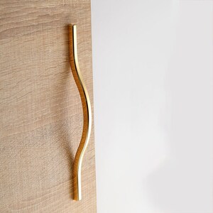 3.75/5 Inch(96/128mm) Brass Long Handle Wardrobe Cabinet Door Handle ...