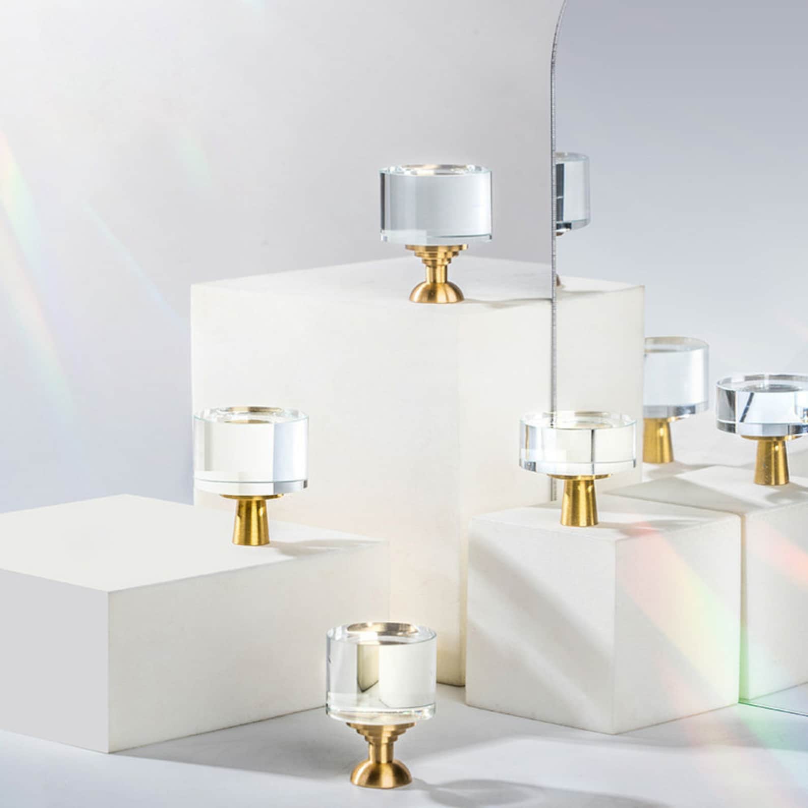 Clear Glass Kitchen Cabinet Knobs Octagon Drawer Knobs - Etsy