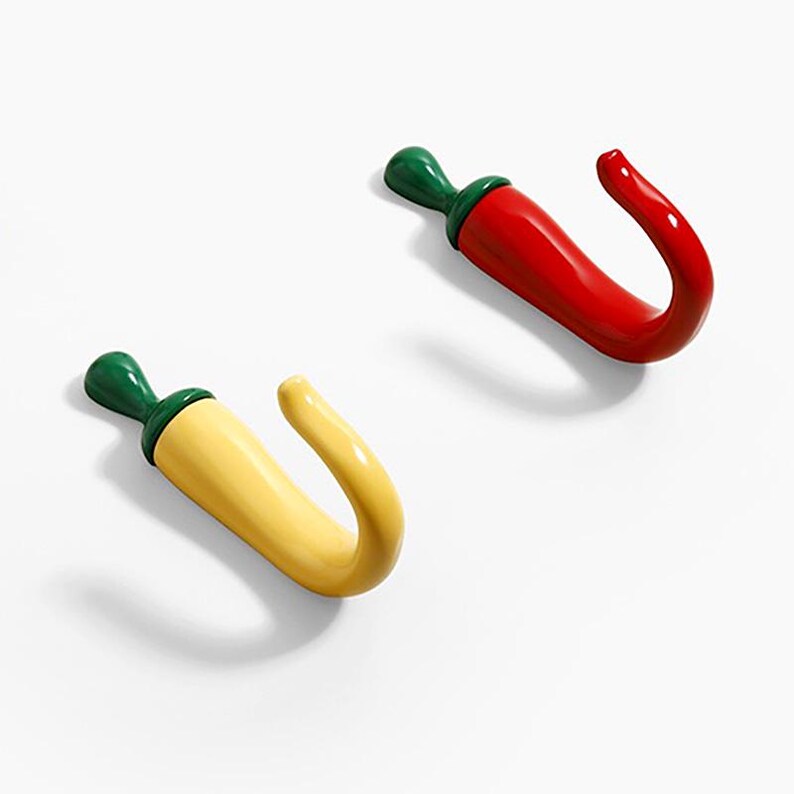 Pastoral Style Wall Hook: Chili Pepper Zinc Alloy Artistic Vegetable ...