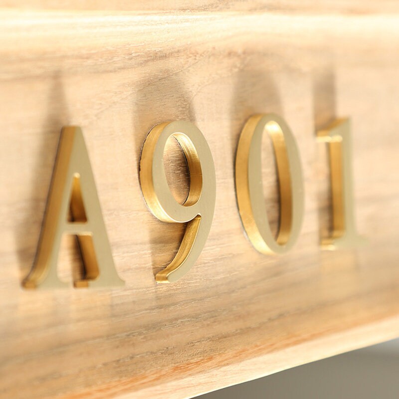 Golden Mailbox Number Letters Symbols Alphabet Door House - Etsy Australia