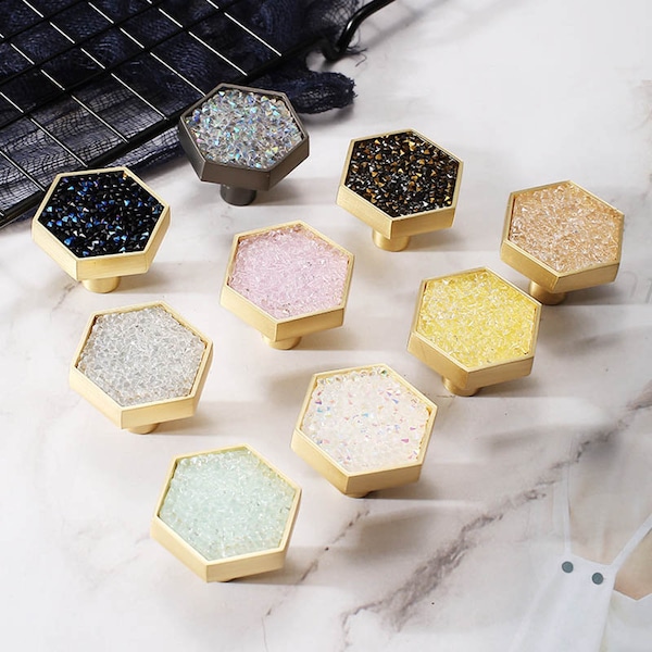 Hexagon Knobs - Etsy UK