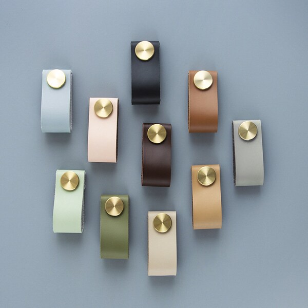 Leather Knobs - Etsy