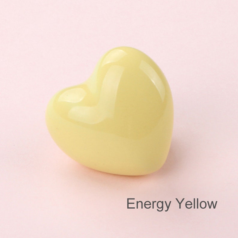 Heart Shaped Pull Handle Ceramics Cabinet Knobs Drawer Handles | Etsy