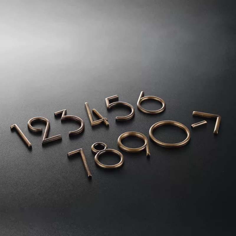 Modern Bronze Metal House Number: Art Deco Floating Door Number - Etsy