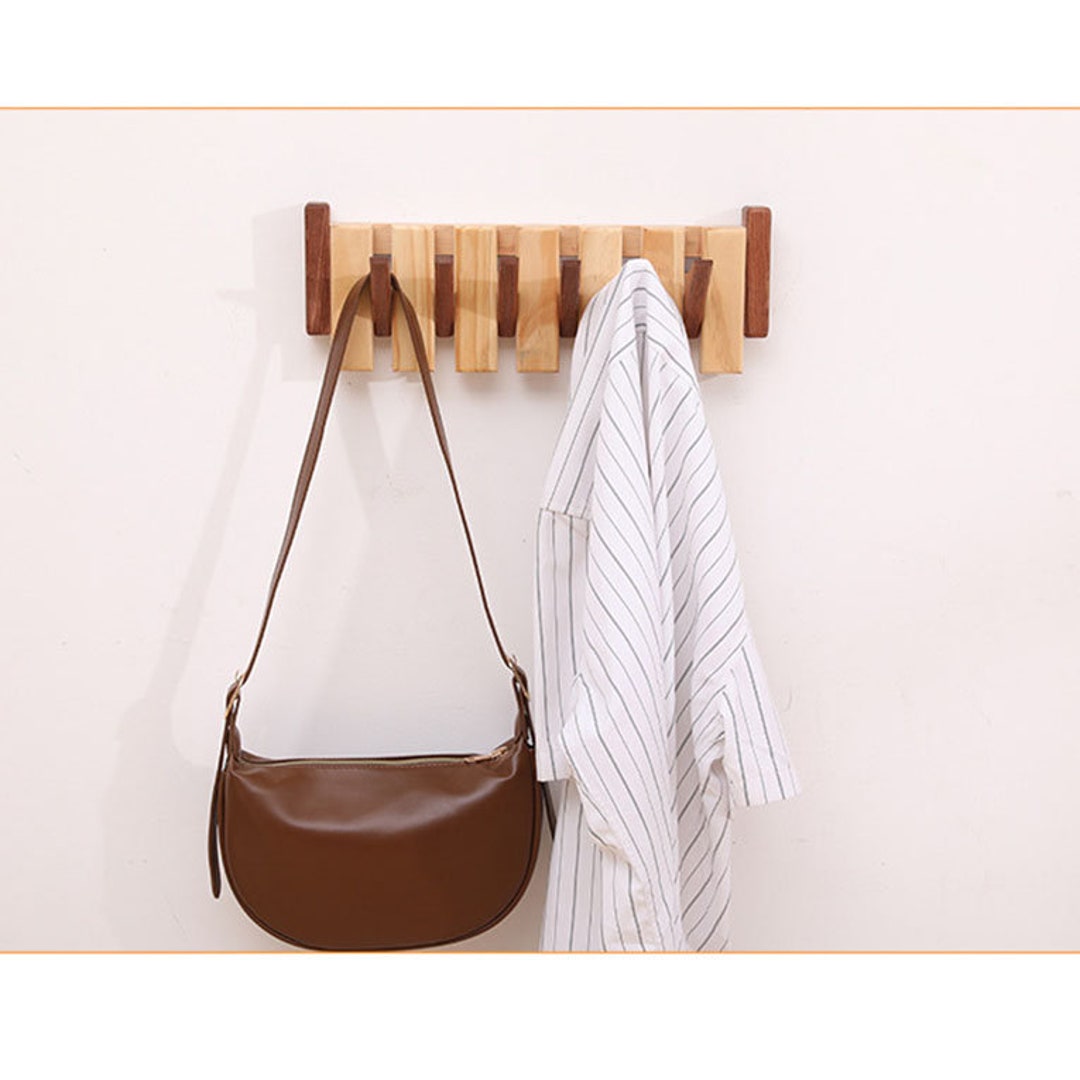 Piano Key Hook Solid Wood Creative Wall Hanging Entrance Door Hook ...