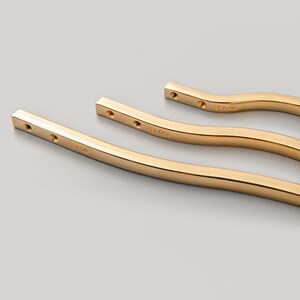 3.75/5 Inch(96/128mm) Brass Long Handle Wardrobe Cabinet Door Handle ...