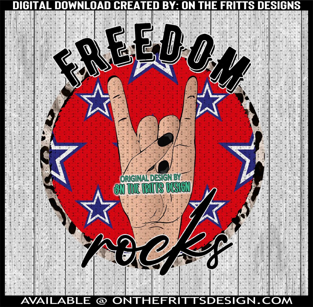 Freedom Rocks Digital Download | Sublimation Download | America | PNG ...