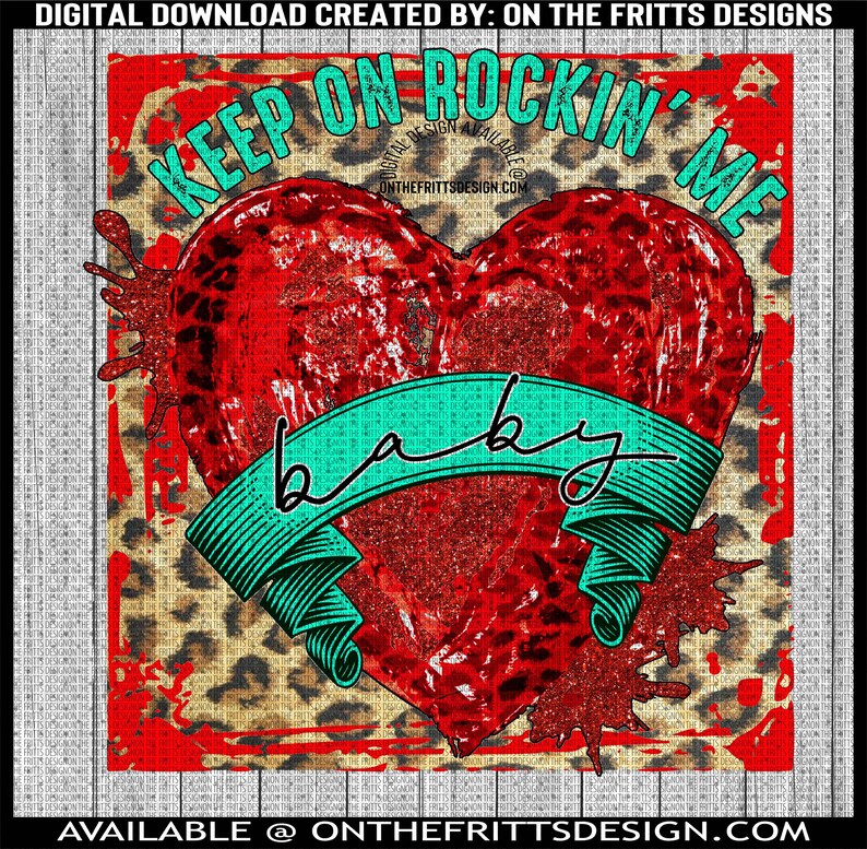 Keep on Rockin' Me Baby Digital Design Sublimation - Etsy Canada
