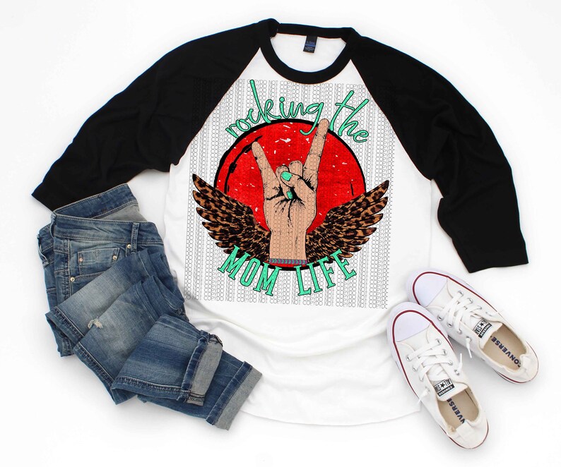 Rocking the Mom Life Digital Download Sublimation Designs - Etsy
