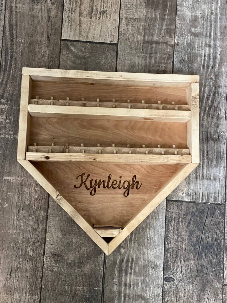 Home Plate Trophy and Ring Display Case - Etsy