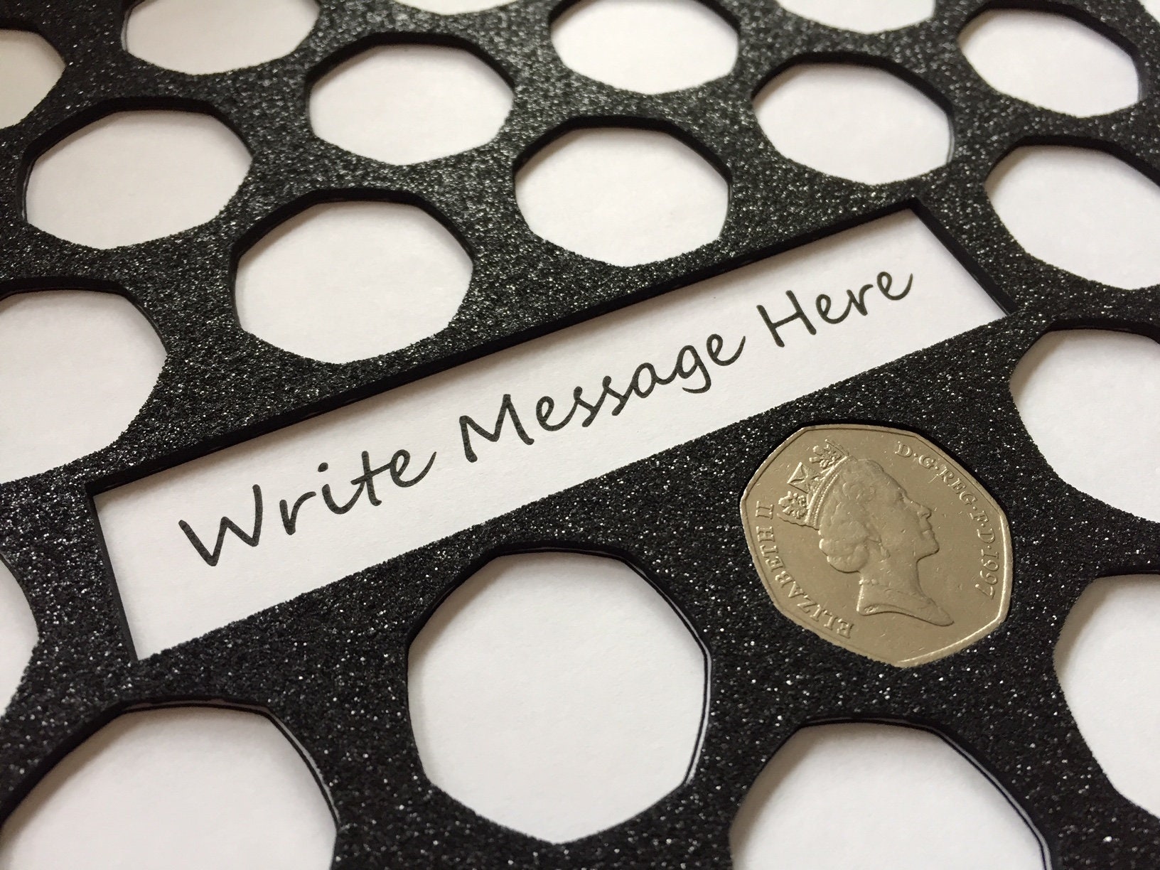 Coin Display Frame - Large (50p, 2pound, 10p Etc.) - Etsy UK