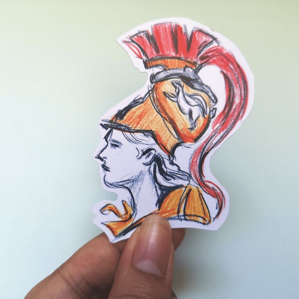 Greek Mythology Athena Sticker - Etsy