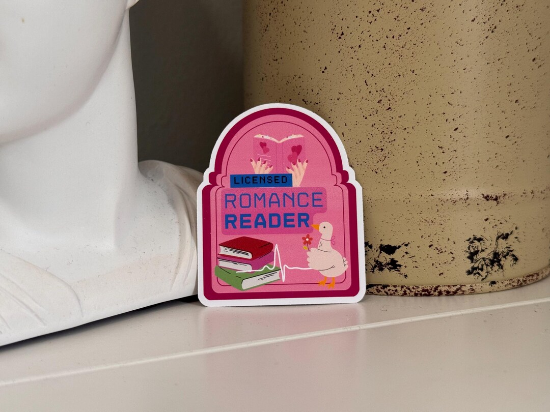 Licensed Romance Reader Sticker Booktok Romantasy Fandom Reading - Etsy