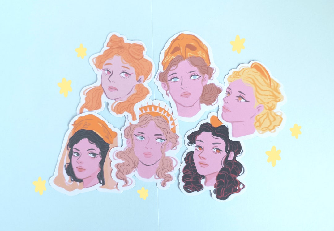 Greek Goddess Sticker Pack Ancient Greek Mythology Stickers - Etsy Canada