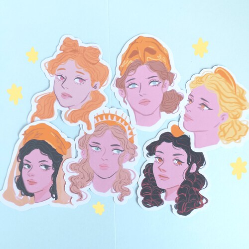 Greek Goddess Sticker Pack Ancient Greek Mythology Stickers - Etsy Canada