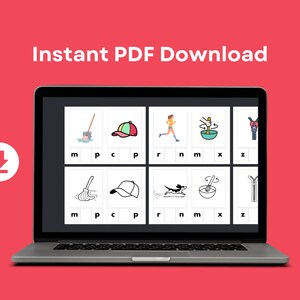 CVC Short Vowel Phonics Cards, Learning Phonics Activity, Consonant and ...