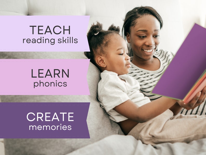 Preschool Phonics Flashcards, Kindergarten, Learn to Read Flash Cards ...