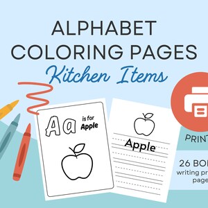 Printable Alphabet Coloring Pages and Writing Practice, Preschool ...