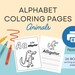 Printable Alphabet Coloring Pages and Writing Practice, Preschool ...