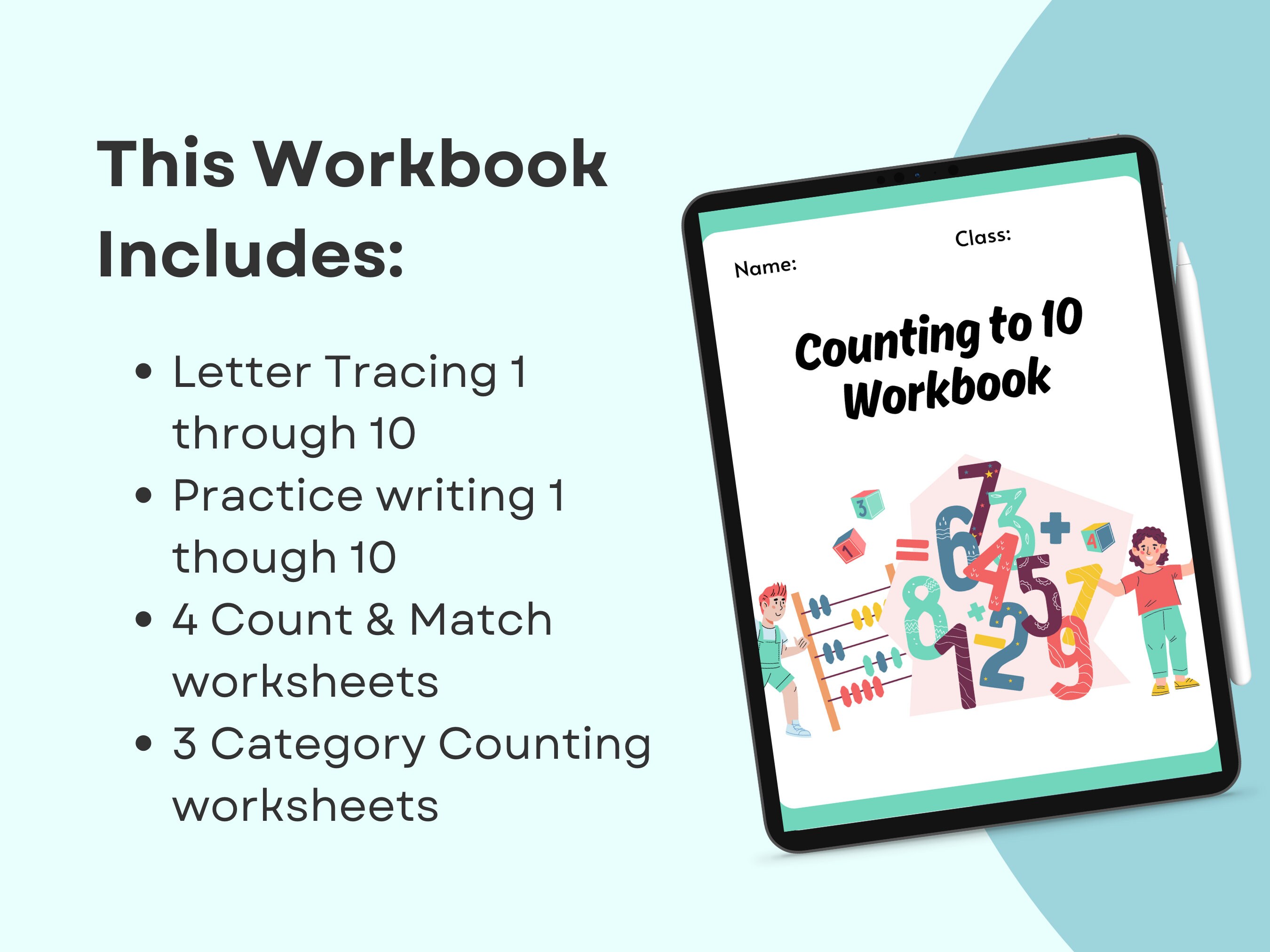 Preschool Counting Printable Worksheets, PDF Printable Counting ...