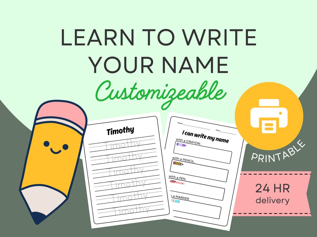 Custom Name Tracing Worksheet Activities, Handwriting Practice ...