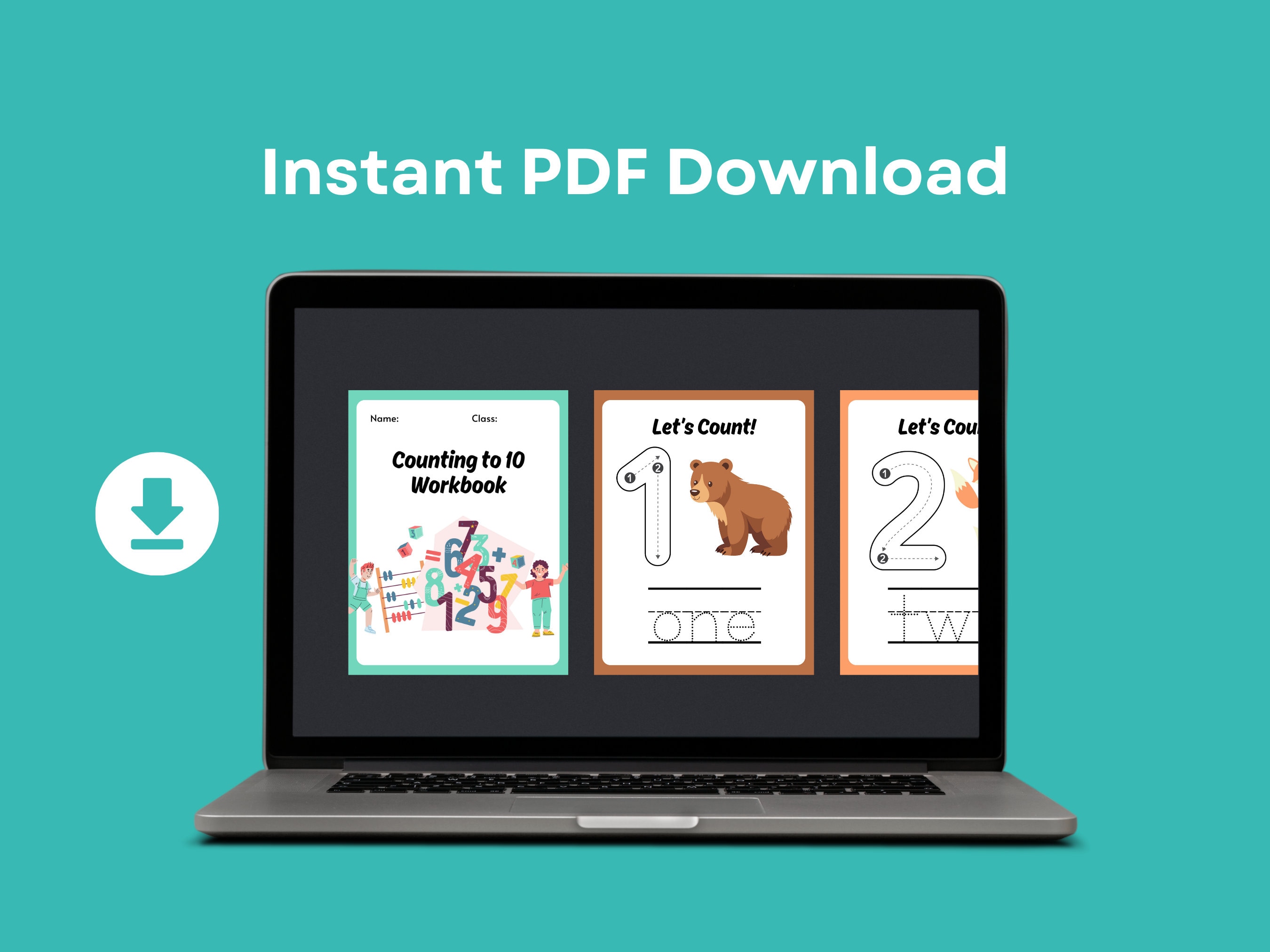 Preschool Counting Printable Worksheets, PDF Printable Counting ...