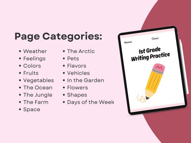 Writing Practice Printable Worksheets, First Second Third Grade ...