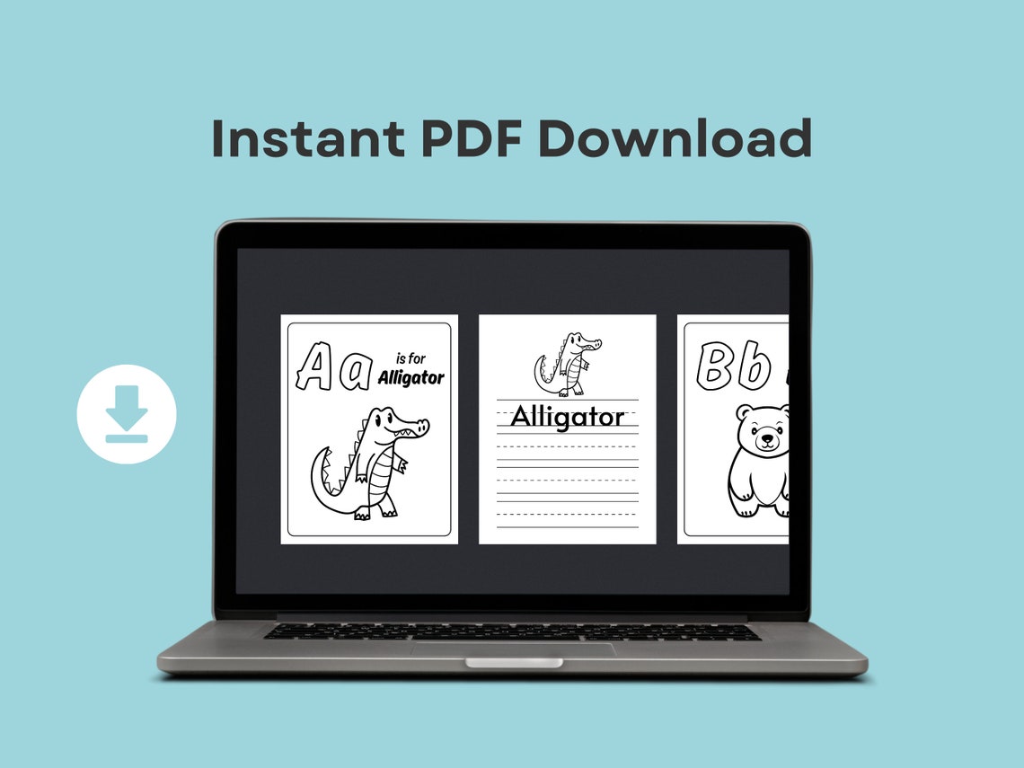 Printable Alphabet Coloring Pages and Writing Practice, Preschool ...