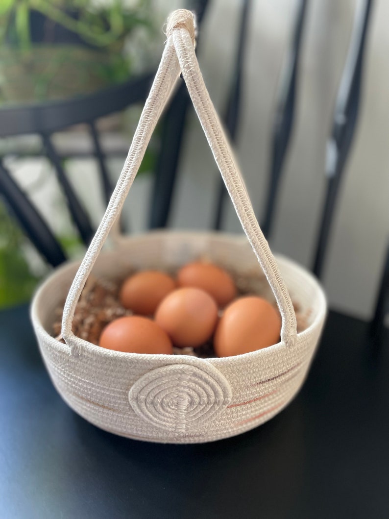 Ultimate Egg Collecting Basket With Removable Bottom / Farmhouse Basket ...