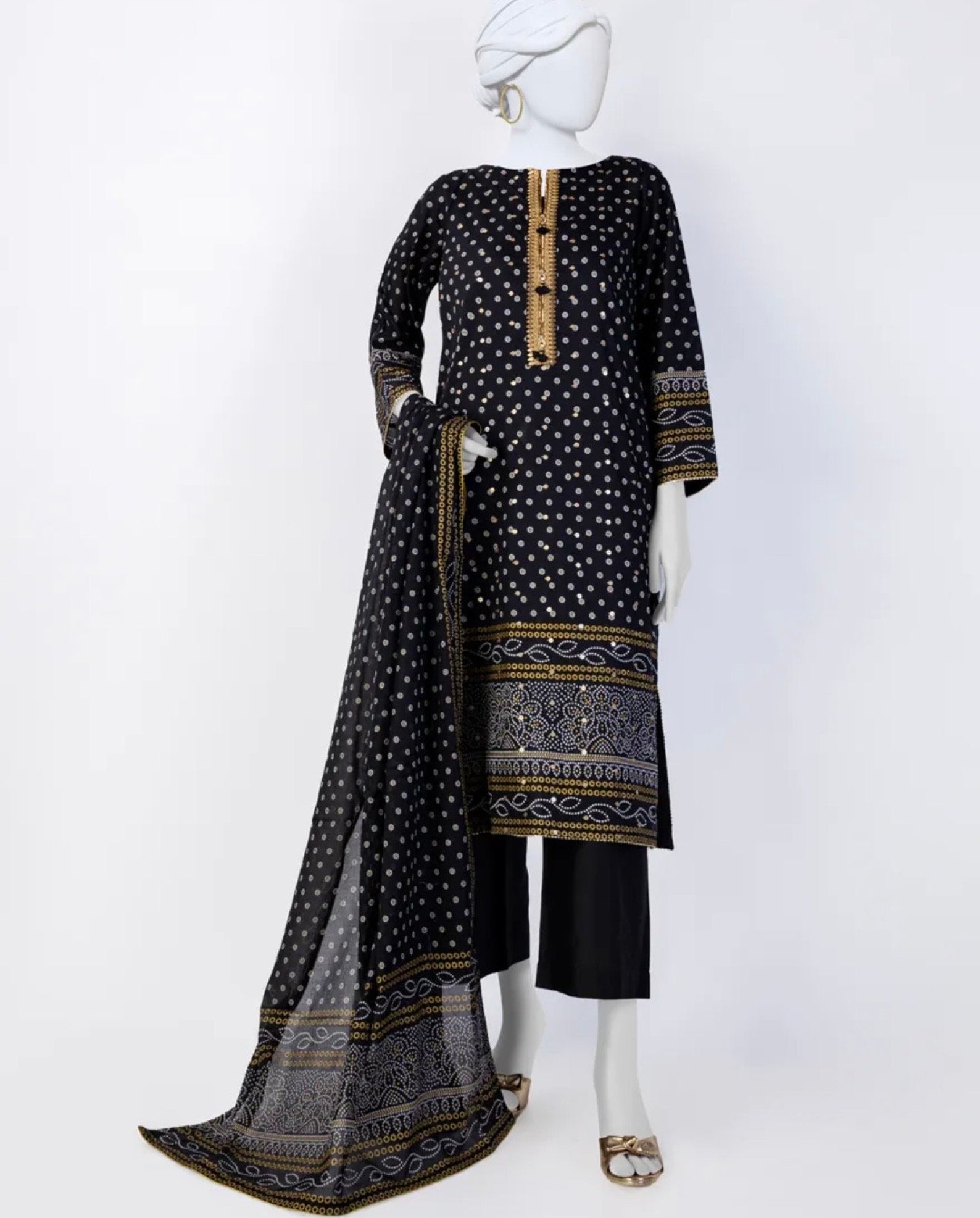 CHUNRI SUIT WOMEN, Indian Lawn Dress, Festival Dress Woman, 3pcs Stitched Suit Printed ...