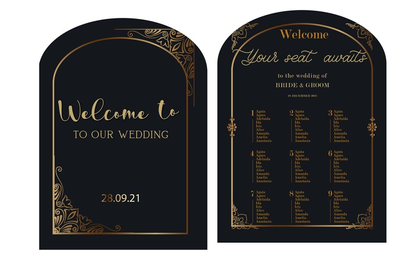 Welcome Sign / Seating Chart / for Wedding Baby Shower Sweet - Etsy