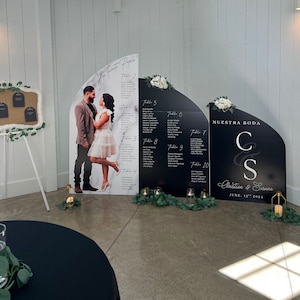 Custom Foamboard Arch Seating Chart for Wedding / Party Seat ...