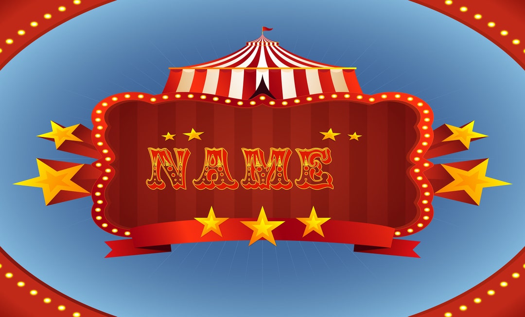 Custom Foamboard Front Table for Circus Theme Party Decorations / Ideal ...